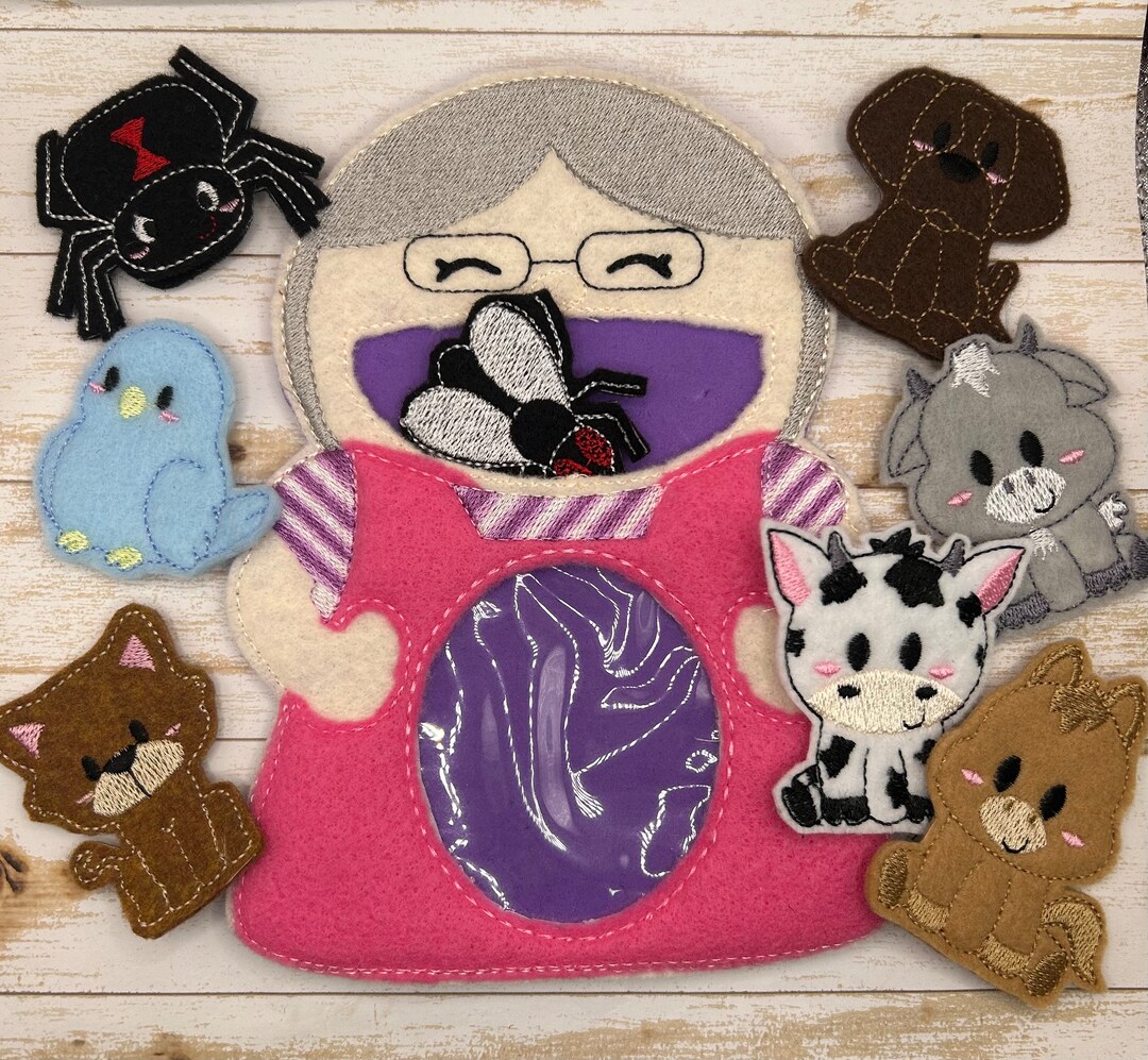 There Was an Old Lady... Finger Puppet Set | Pretend Play, Educational ...