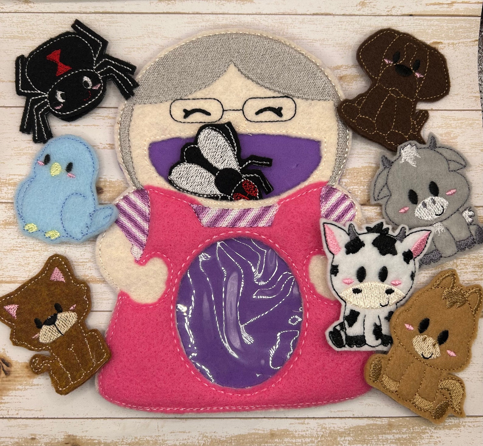 There Was an Old Lady... Finger Puppet Set | Pretend Play, Educational ...