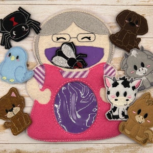 There Was an Old Lady... Finger Puppet Set | Pretend Play, Educational ...