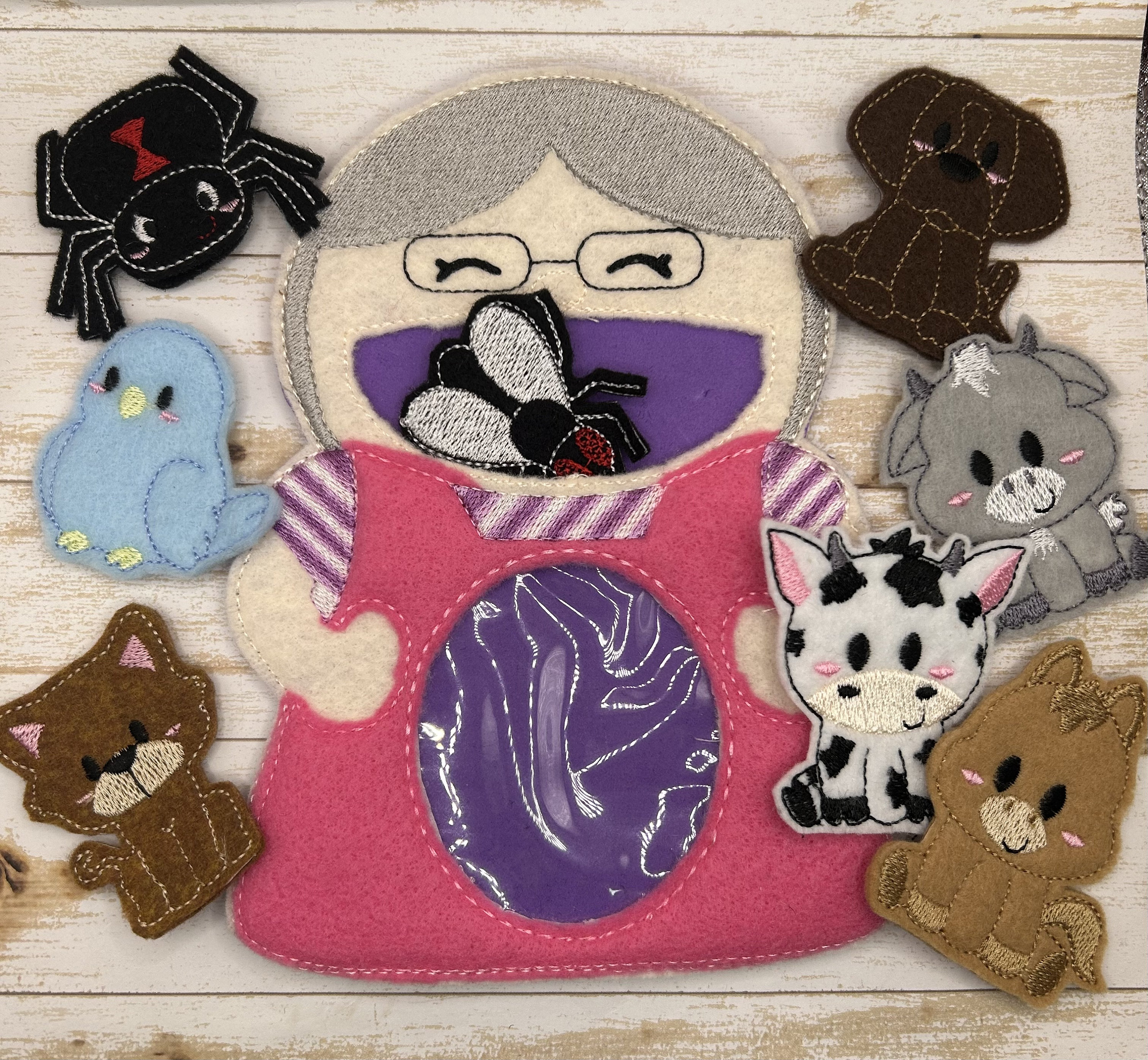 There Was an Old Lady... Finger Puppet Set | Pretend Play, Educational ...