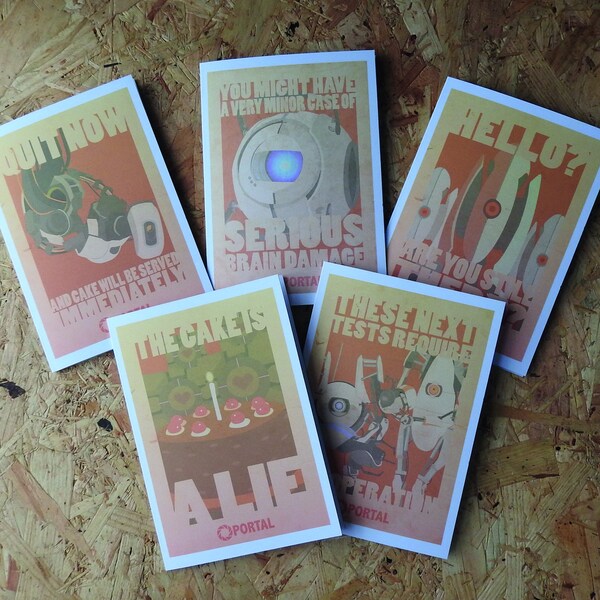 Portal Greeting Cards - Etsy