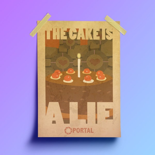 The Cake is a Lie Portal - Etsy