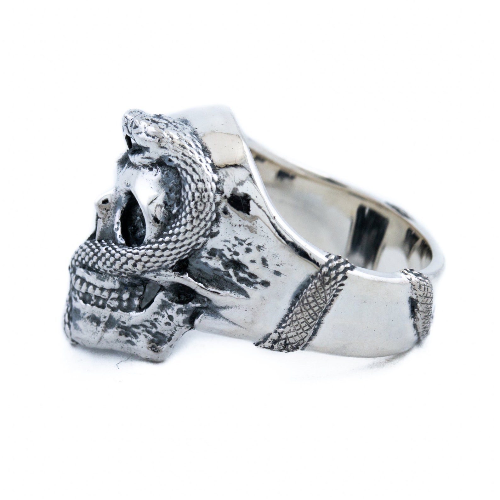 Sterling Silver jake Skull Ring by Kingdom - Etsy
