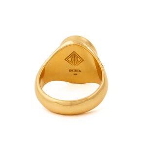 Yellow Gold monarch Signet Ring by Kingdom - Etsy