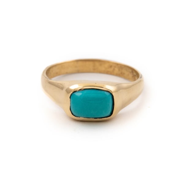 Turquoise Gold Ring - Etsy