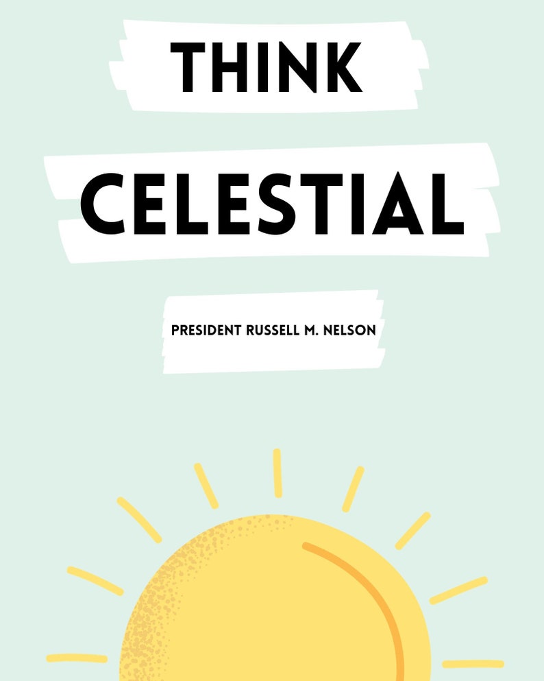 Think Celestial Print LDS General Conference October 2023 President ...