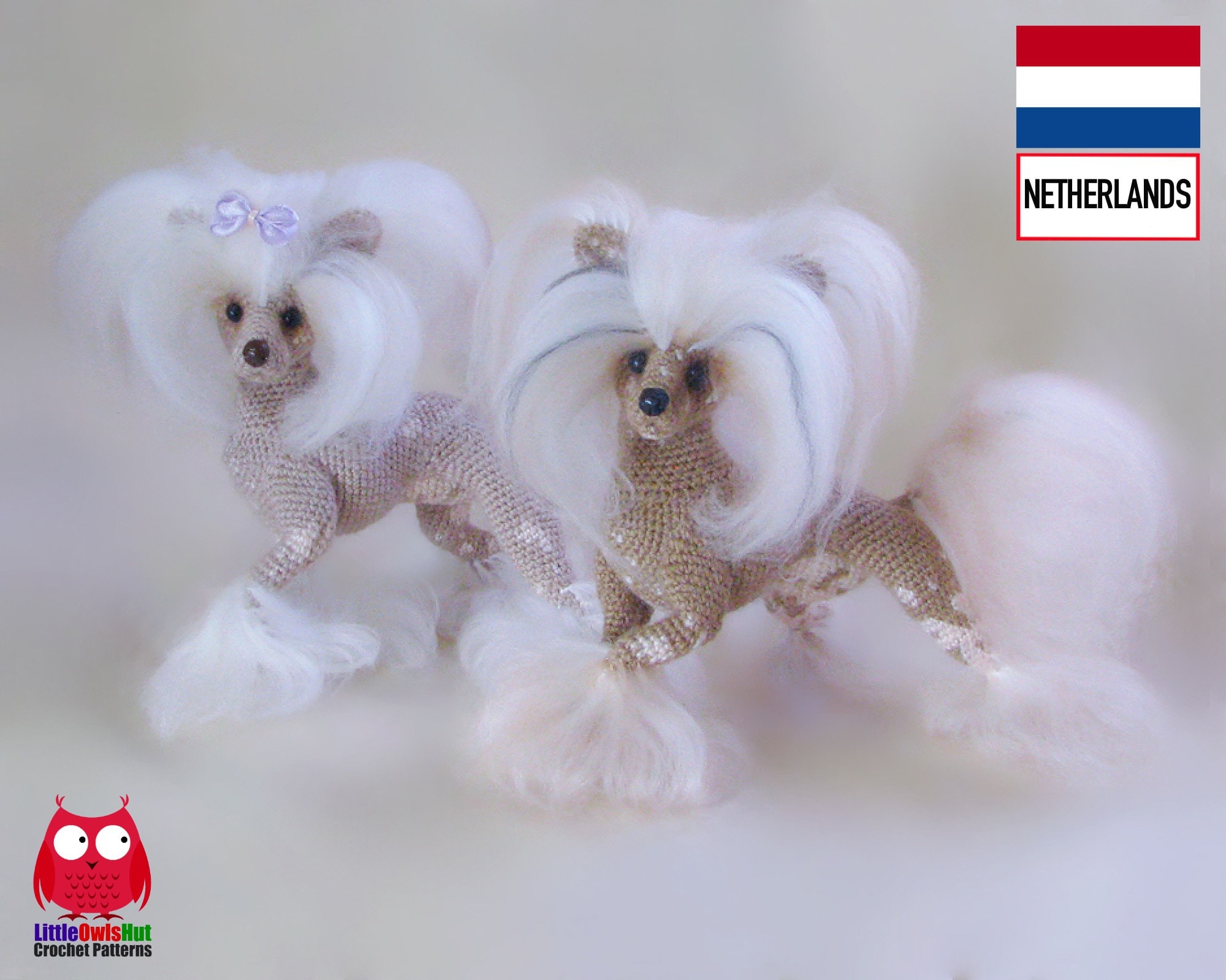 105NLY Haakpatroon Chinese Kuif hond hond PDF file Amigurumi - Etsy ...