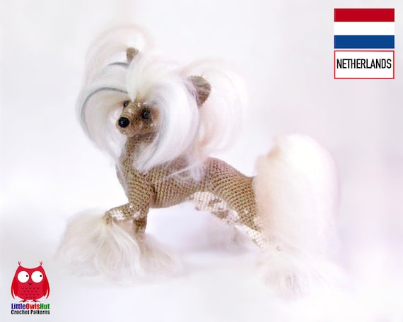105NLY Haakpatroon Chinese Kuif hond hond PDF file Amigurumi - Etsy ...