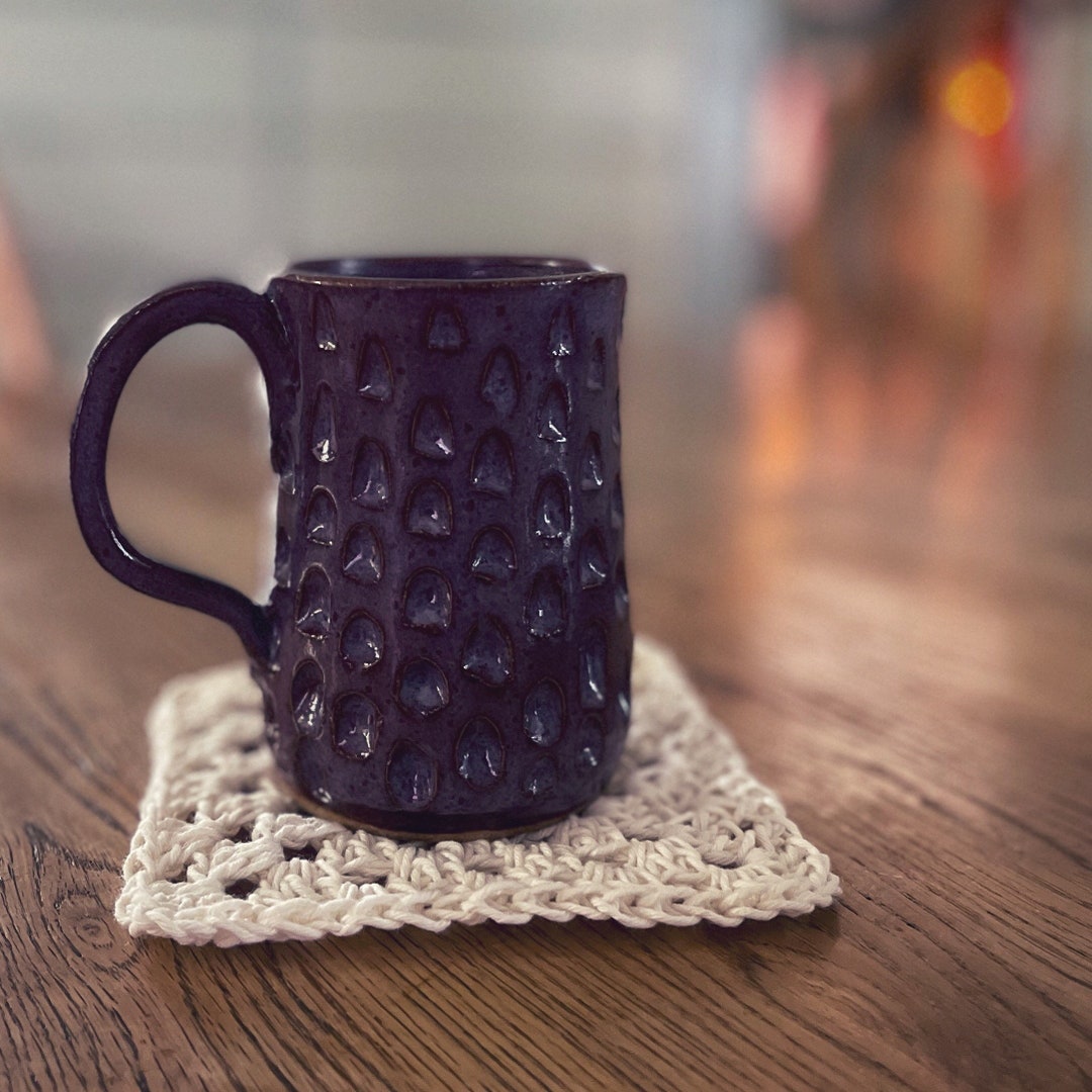 Set of 4 Hemp Coasters Handmade Crochet Eco Friendly Vegan - Etsy
