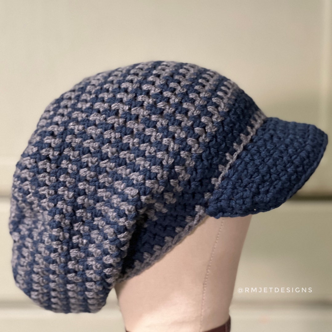 Blue Gray Spiral Earthy Dreadlock Hat Hippie Beanie Hat Great for ...