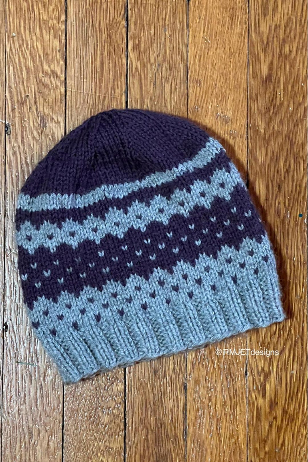 Heart Themed Colorwork Hat Knitting Pattern - 2 Stranded Original Color ...