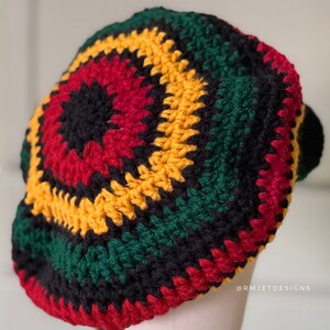 Rasta Poofy Newsboy Cap Slouchy Tam Brim Visor Hat Hippie Beanie Hat ...
