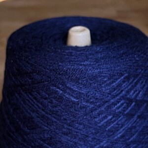 Navy Blue Fingering Weight Cone Yarn - Acrylic Blend - Great for Hand ...