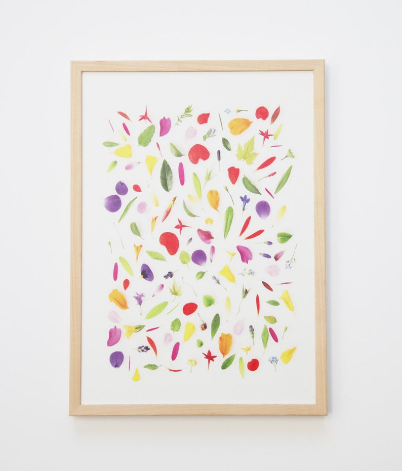 Flowers & Leaves Poster Print - Etsy
