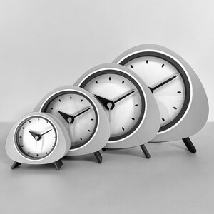 Pastel Pink, Mid Century Modern Desk and Table Clock | Unique Decor for ...