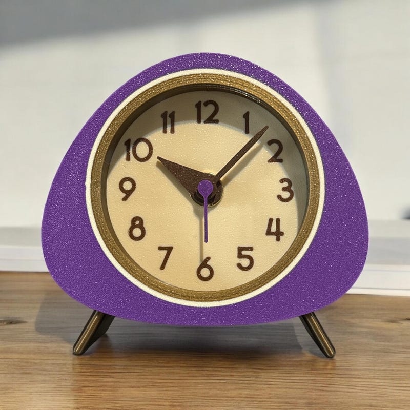 Purple Wall Clock - Etsy