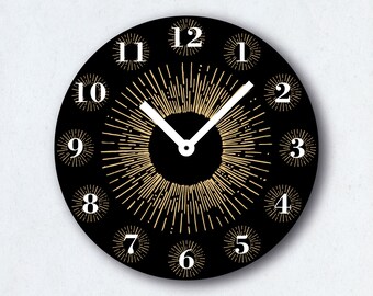 Sun Wall Clock - Etsy
