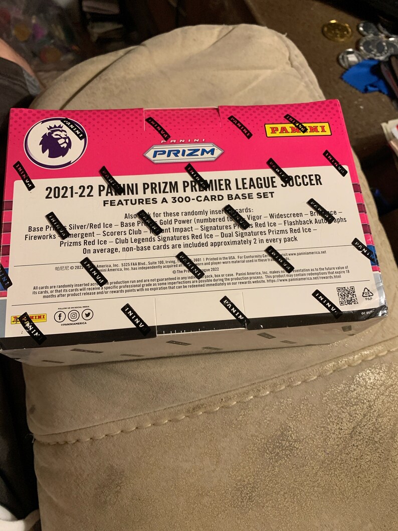2021-22 Prizm Mega Box Sealed Soccer Premier League Cards - Etsy