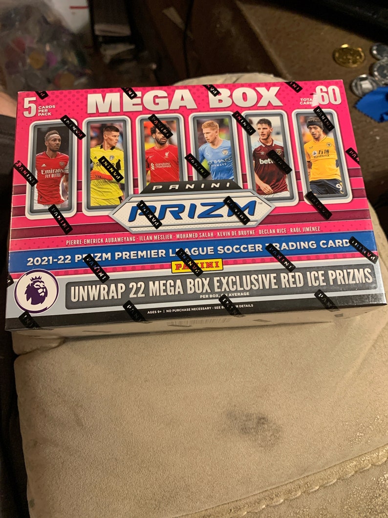 2021-22 Prizm Mega Box Sealed Soccer Premier League Cards - Etsy