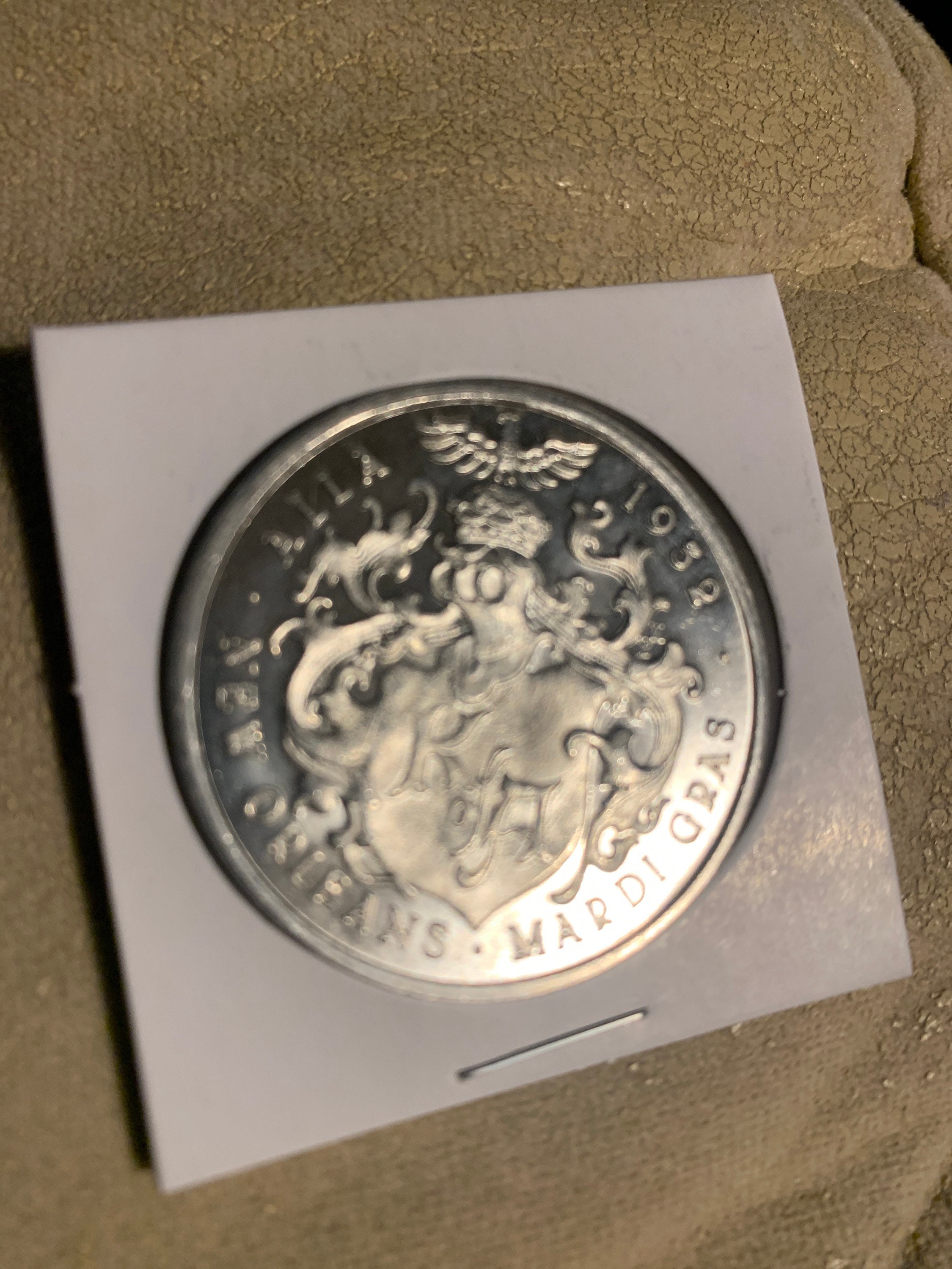 1968 Morgus Monster Mania Mardi Gras Doubloon Token New Orleans Sidney ...