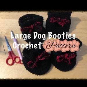 Large Dog Bootie Crochet Pattern - Etsy