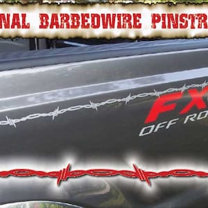 Barbed Wire Automotive Pinstriping... Choose Your Favorite | Etsy