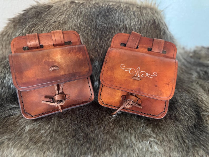 Spell Component Pouch – Leather Belt Pouch for D&D, LARP, and Ren Faire ...