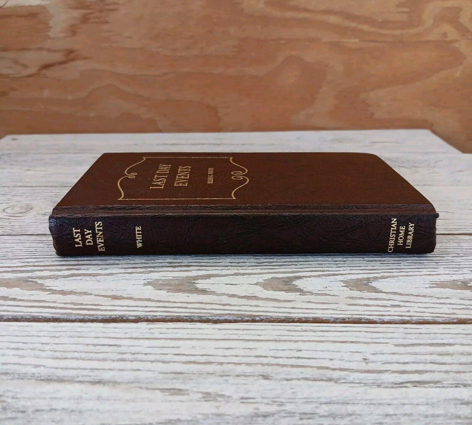Last Day Events by Ellen G White Vintage Hardcover 1992 Seventh-day ...