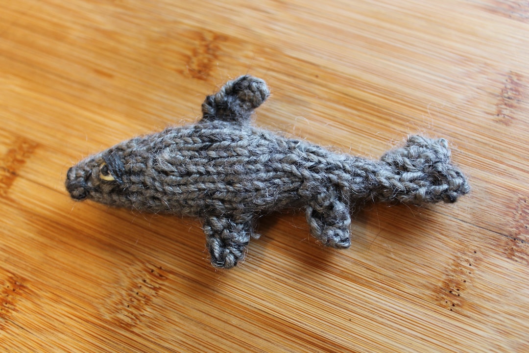 Mini Fish Knit Tiny Animal Angler Lover Waldorf Toy Mekong Giant Salmon ...