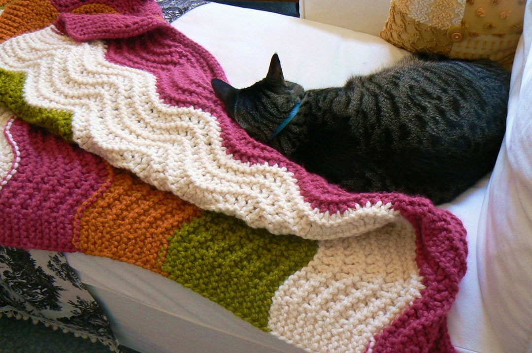 Flower Garden Afghan LOOM KNIT - Etsy