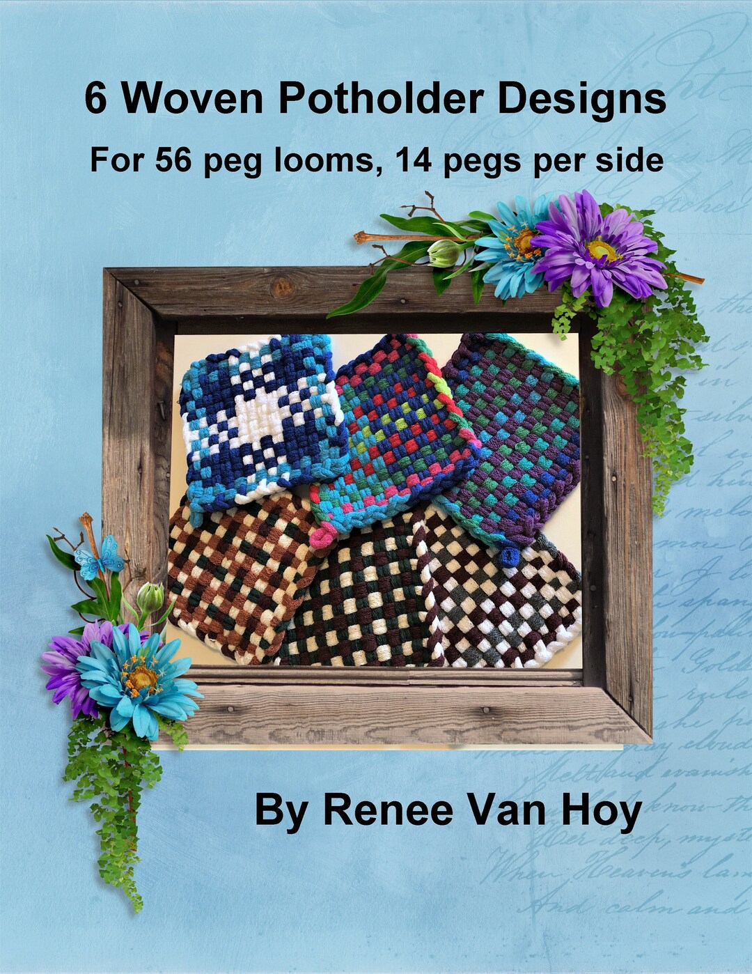 6 Woven Designs for a 56 Peg Potholder Loom - 14 Pegs per Side - Etsy