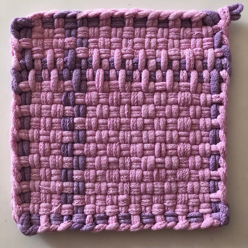 Weaving Potholders: 7 Patterns for 18 Peg Looms - Etsy