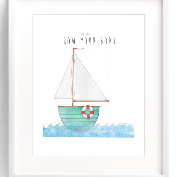 Row Your Boat - Etsy