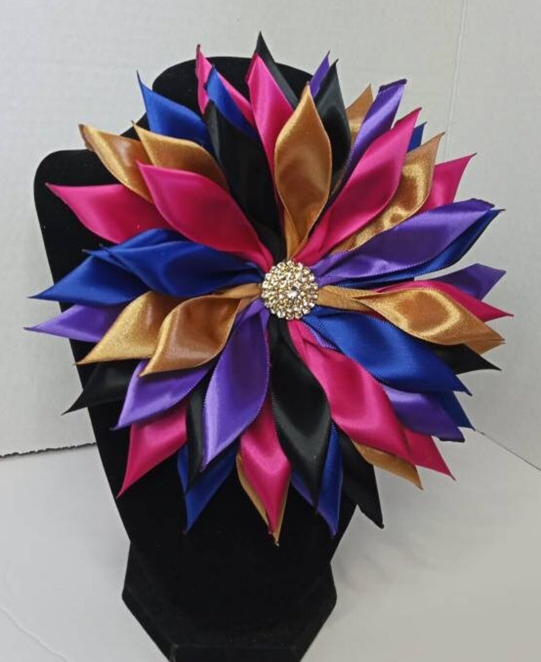 Pin Corsage multi-colors Satin Ribbon Brooch. - Etsy