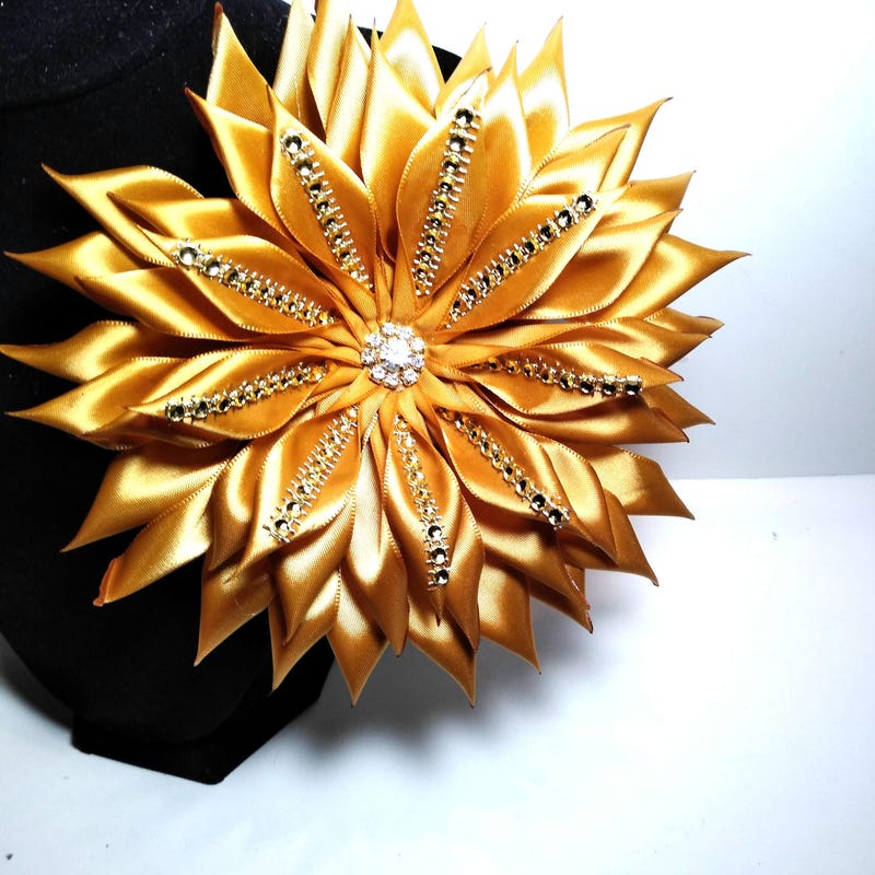 Satin Ribbon Flowers - Etsy