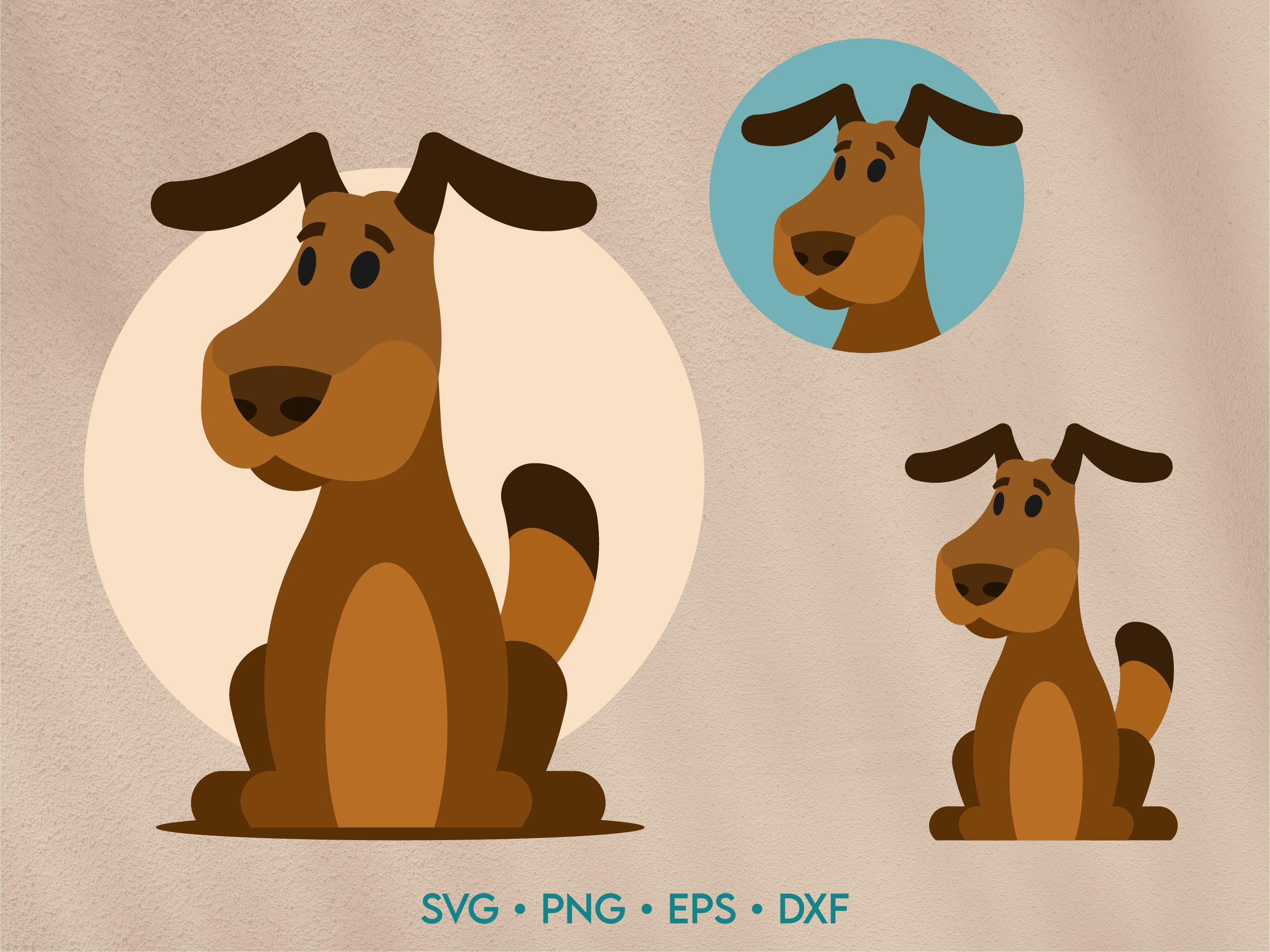 Cute Puppy Clipart - Adorable Dog SVG - Dog Vector - Dog Cut Files for ...