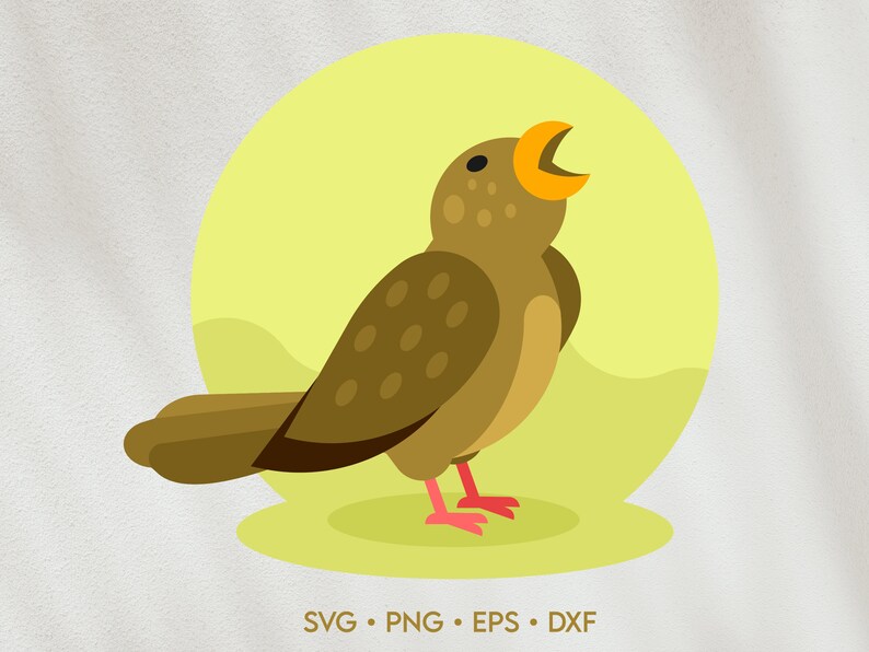 Cute Bird Clipart - Adorable Bird SVG - Bird Vector - Bird Cut Files ...