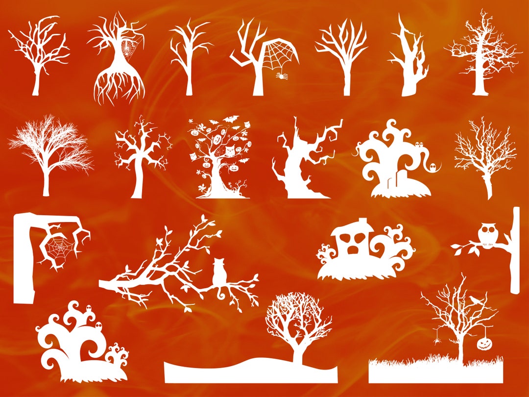 Spooky Trees SVG Halloween SVG Svg Halloween Trees Halloween Clip Art ...