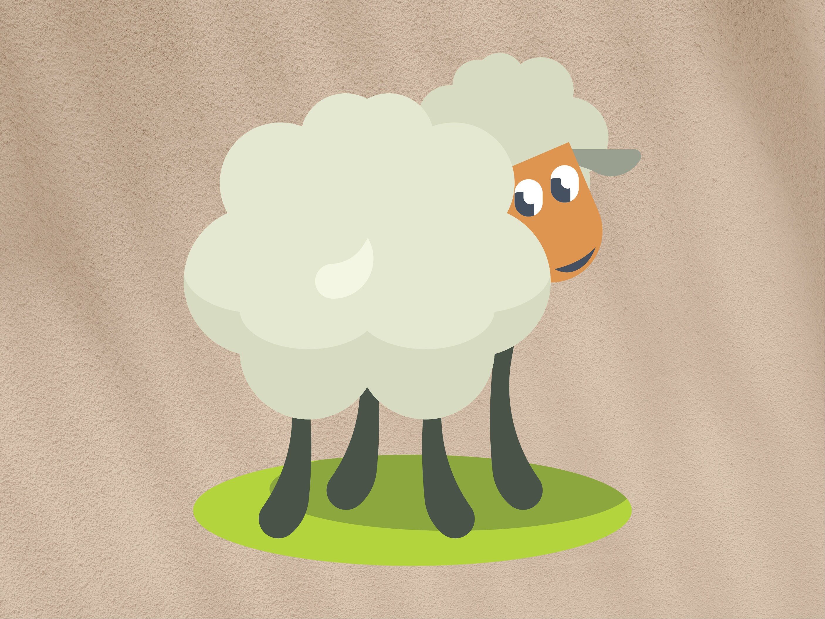 Sheep Clipart Cute Sheep SVG Sheep Vector Curious Sheep - Etsy