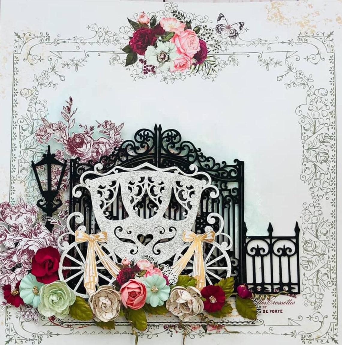 Scrapaholics Chipboard - Ornate Gate - Etsy