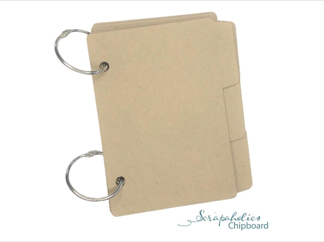 Chipboard Mini Album - File Folder - Etsy