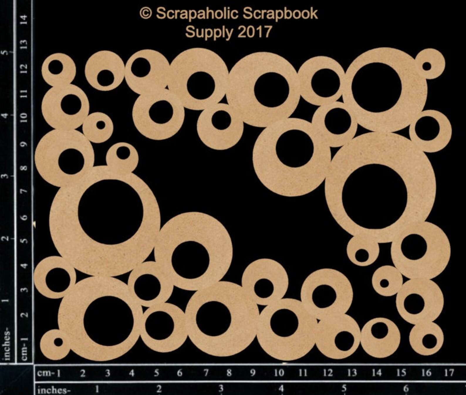 Scrapaholics Chipboard - Modern Circle Corner Set - Etsy