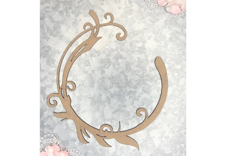 Scrapaholics Chipboard Circular Flourish Frame | Etsy