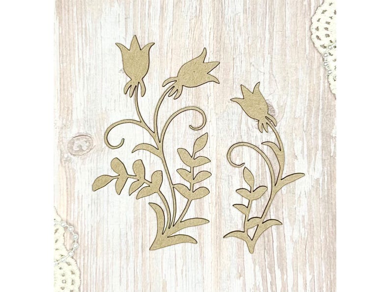 Scrapaholics Chipboard - Whimsy Flower Set 5 - Etsy