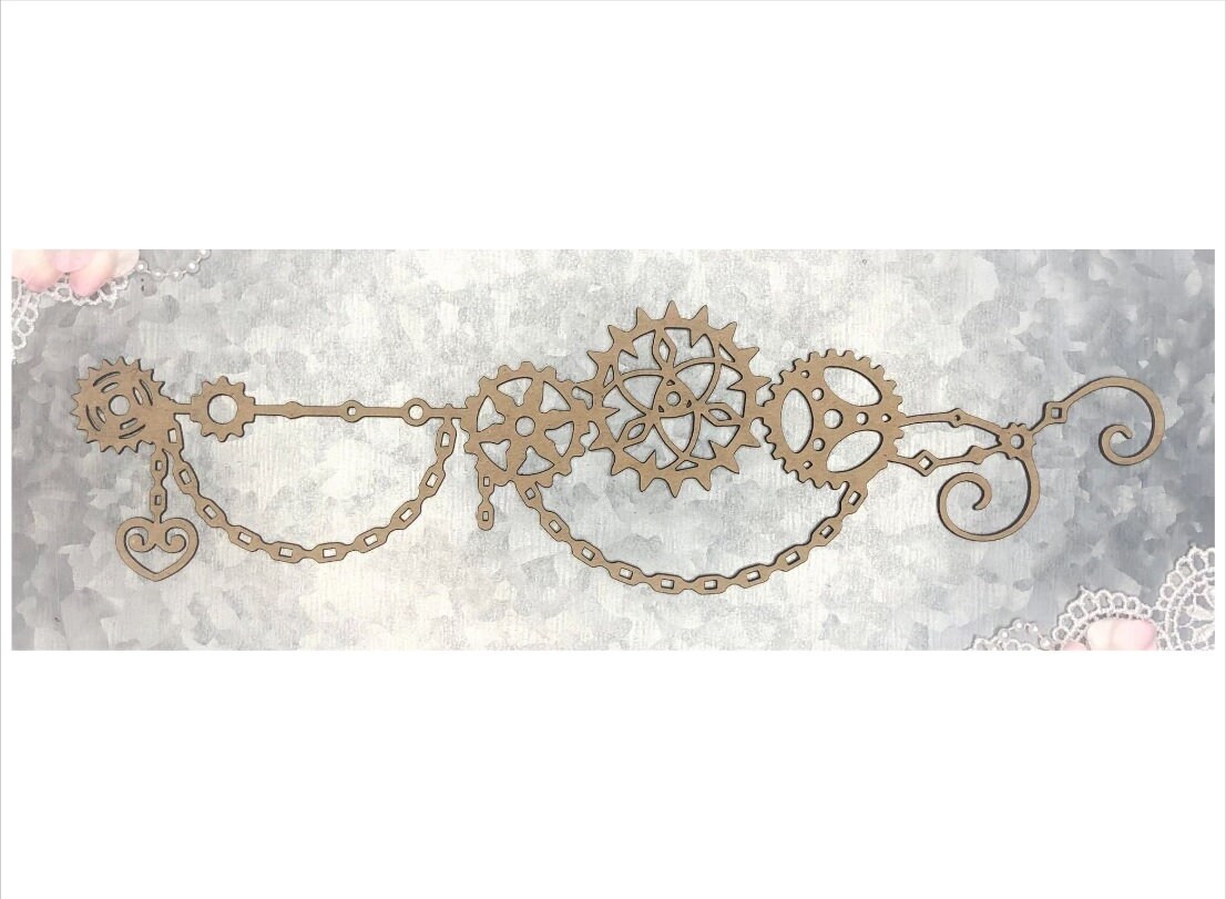 Scrapaholics Chipboard Cog Border 2 - Etsy