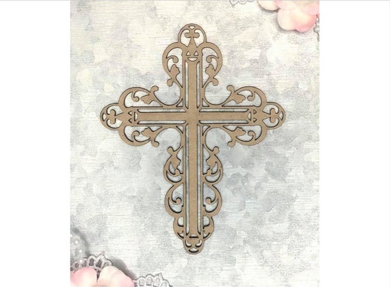 Scrapaholics Chipboard Cross - Etsy
