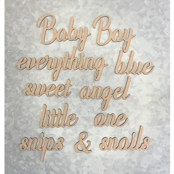 Baby Boy Words - Etsy