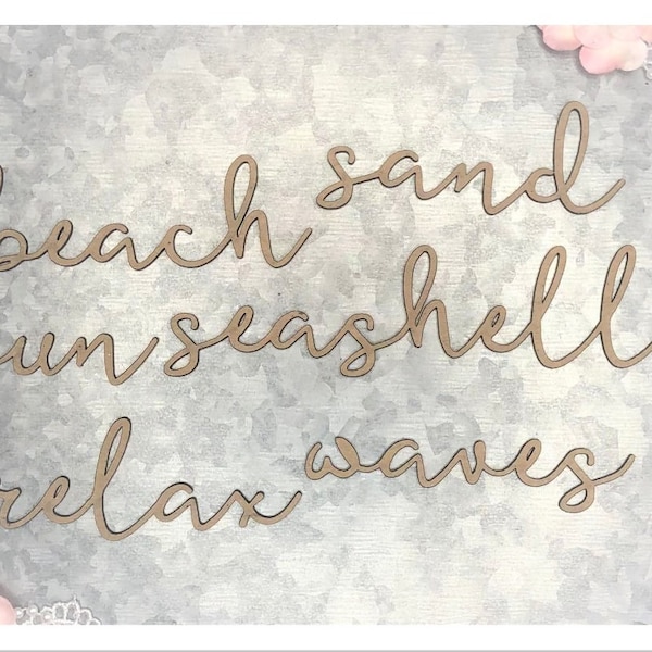 Beach Word Art - Etsy