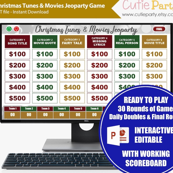 Christmas Movie Jeopardy - Etsy