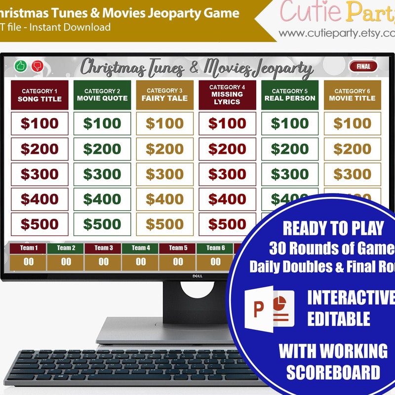 Christmas Movie Jeopardy - Etsy